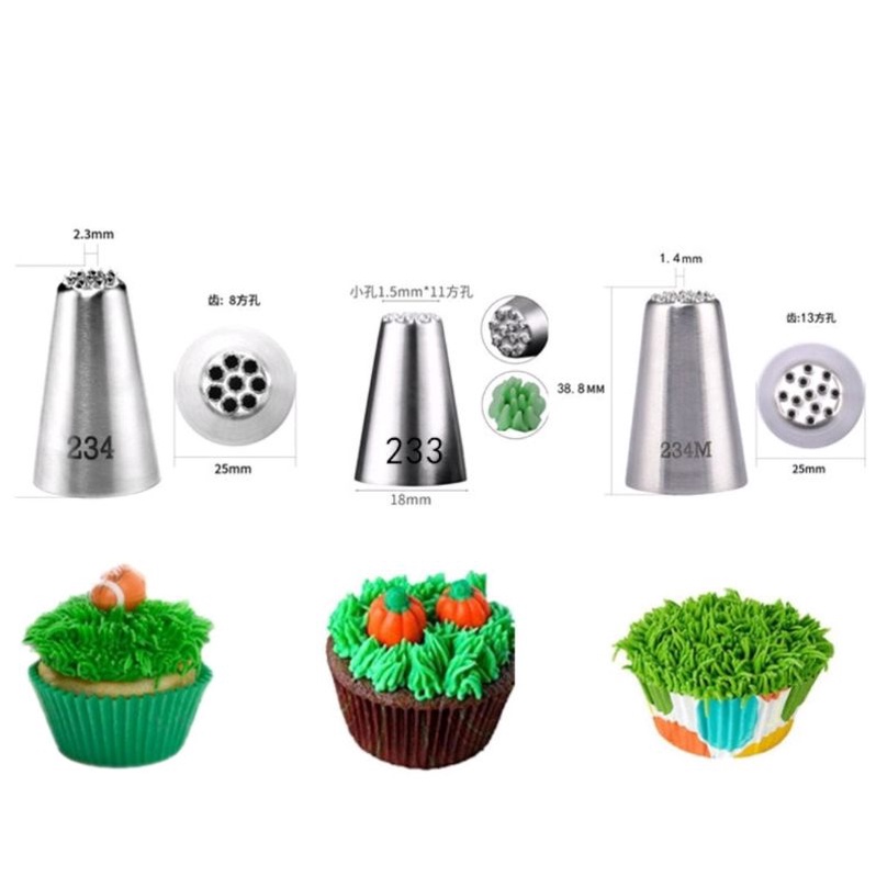 Jual Spuit ,nozzle ,alat hias butter cream rumput Import | Shopee Indonesia