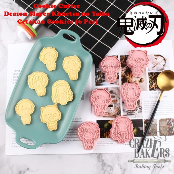Jual Cookie Cutter Demon Slayer Kimetsu no Yaiba Cetakan Cookies (6 Pcs ...