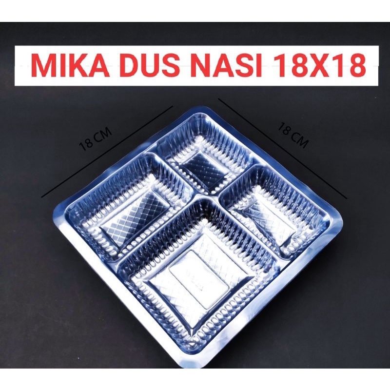 Jual MIKA DUS NASI 18x18 MIKA KOTAK NASI 18x18 R8 MIKA SEKAT 4 | Shopee ...