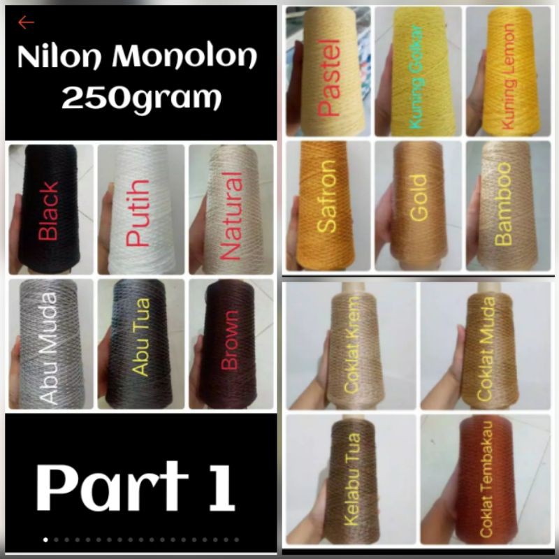 Jual Nilon Monolon 250gram / Nylon Prolene | Shopee Indonesia
