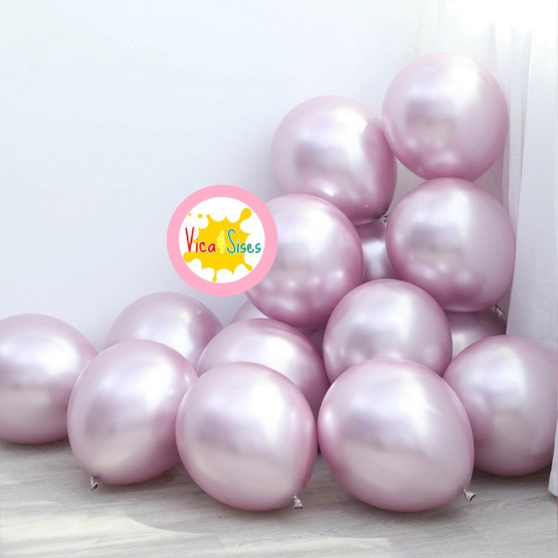 Jual Balon Chrome UNGU MUDA/ Balon Metalik Chrome Ballon Latex Metalic ...