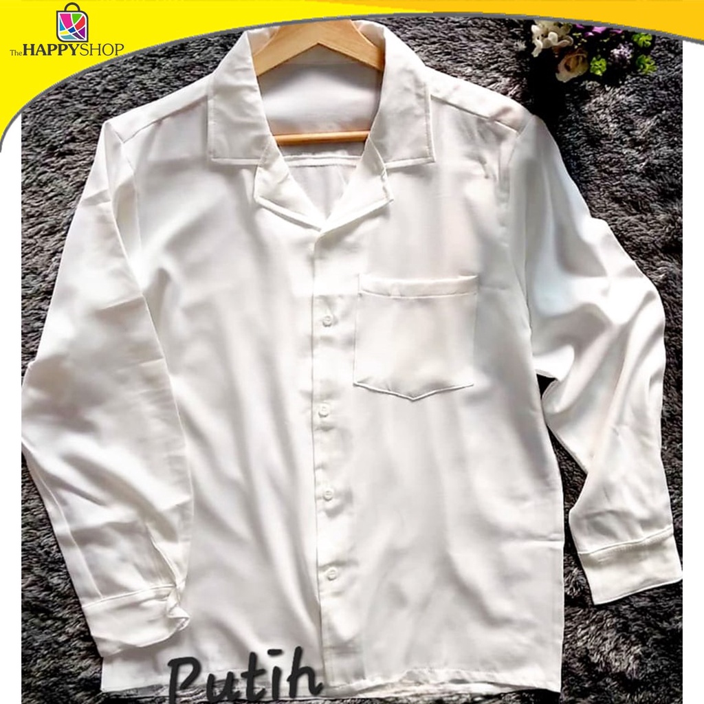Jual Kemeja Panjang Oversize Open Collar Ala Korea, Kemeja Panjang ...