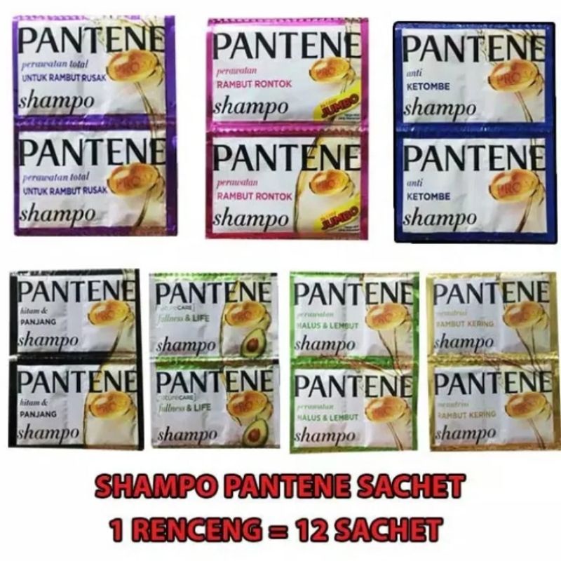 Jual SHAMPOO SACHET PANTENE SAMPO SASET PENTIN 1 RENTENG 12 SACHET - 10 ...