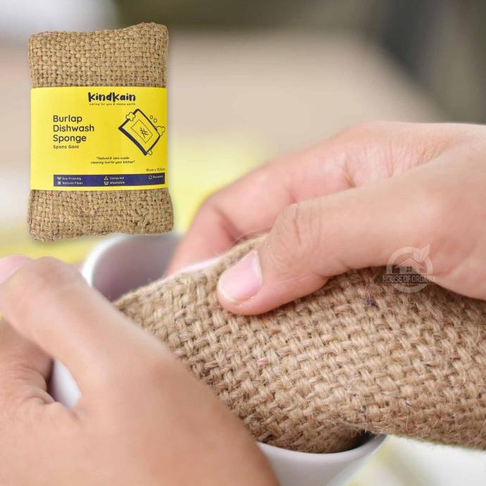 Jual Kindkain Burlap Dishwash Sponge / Spons Goni ( 10 x 13,5 Cm ...
