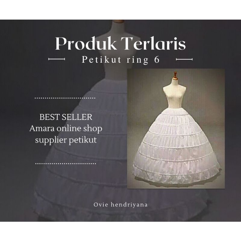 Jual Petticoat Petikut Ring 6 Pengembang Gaun Pengantin Shopee