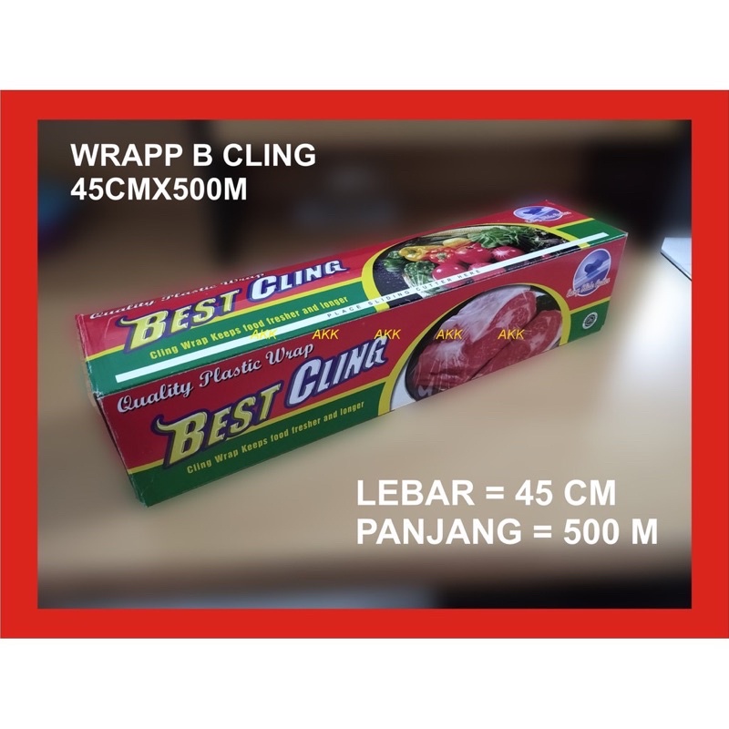 Jual PLASTIK WRAPPING MAKANAN BEST CLING 30x500 & 45X500 Dengan Alat ...