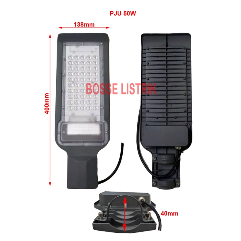 Jual Kap Lampu Jalan PJU LED 50W - 100W 220V | Shopee Indonesia