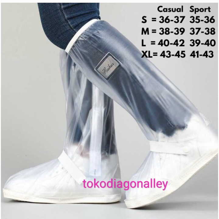 Jual Jas Hujan Sepatu XL L M S Premium Rain Shoes Cover Sepatu Sarung ...