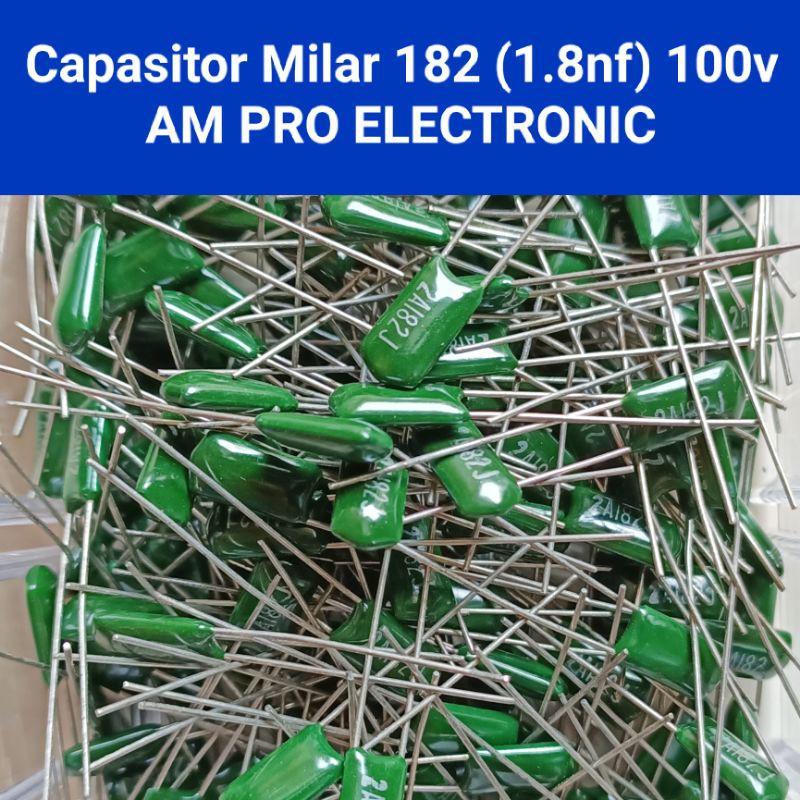Jual Kapasitor Milar 182 100v 1.8nf Capacitor Mylar 1n8 0.0018uf ...
