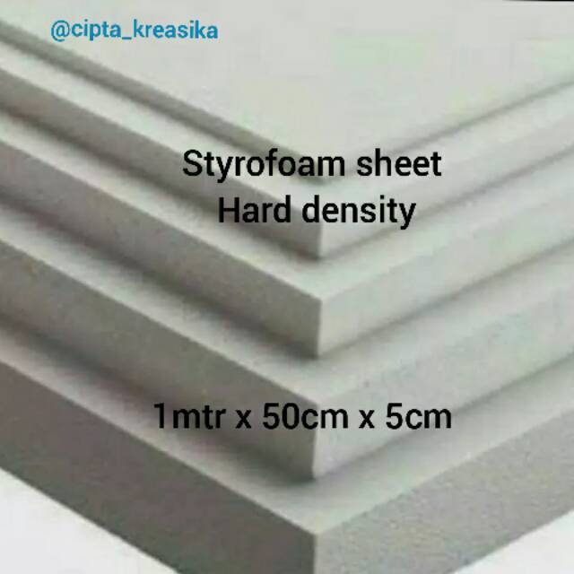 Jual Styrofoam hard 5cm (4 lembar ) 100 x 50cm x 5cm | Shopee Indonesia