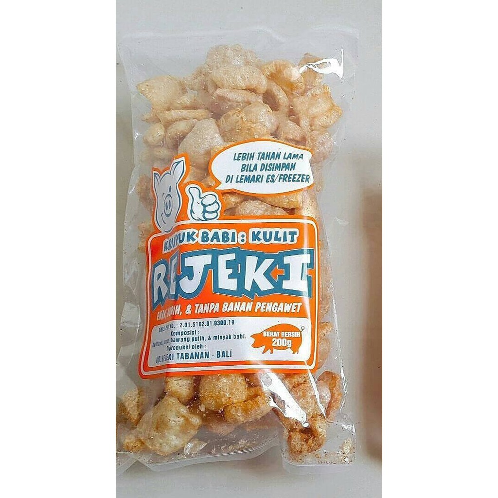 Jual krupuk kulit babi rejeki | Shopee Indonesia