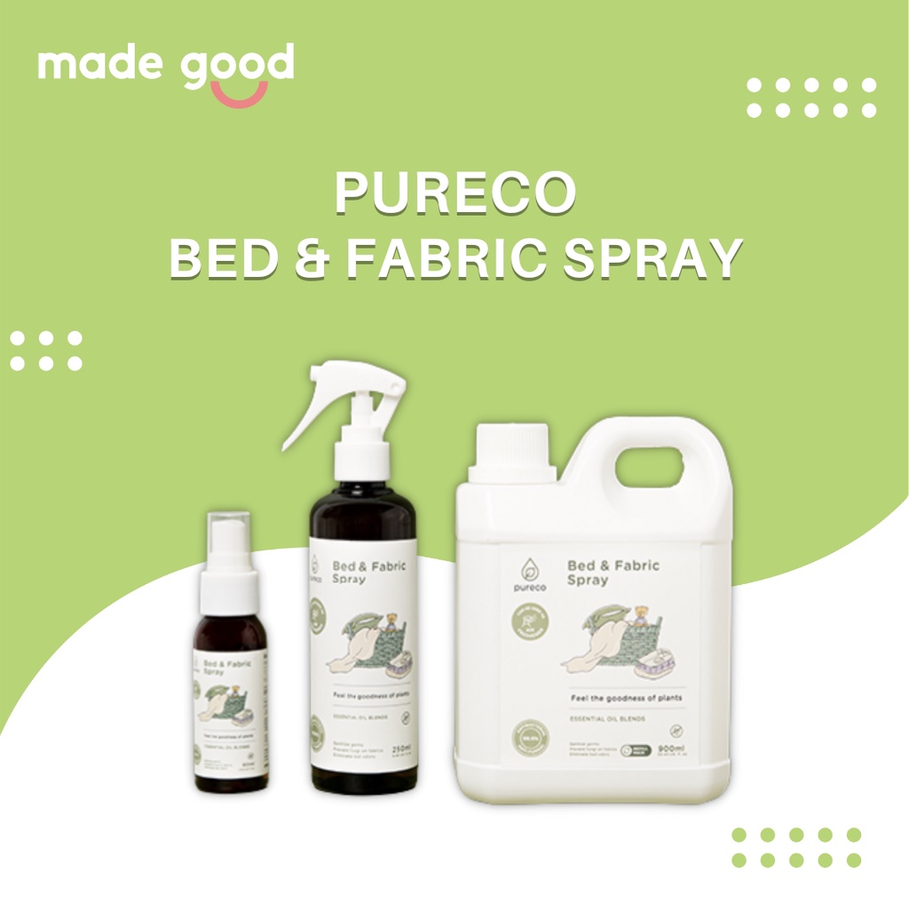 Jual Pureco Bed & Fabric Refreshener Spray 60ml | Shopee Indonesia