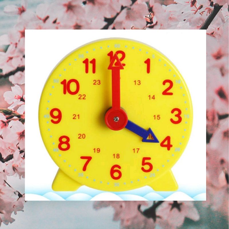 Jual Mainan Montessori plastic clock,mainan jam untuk anak | Shopee ...