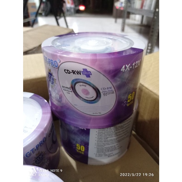 Jual CD RW GT-PRO PLUS CD Rewritable 700 MB (DATA ) 80MIN (VIDEO ...