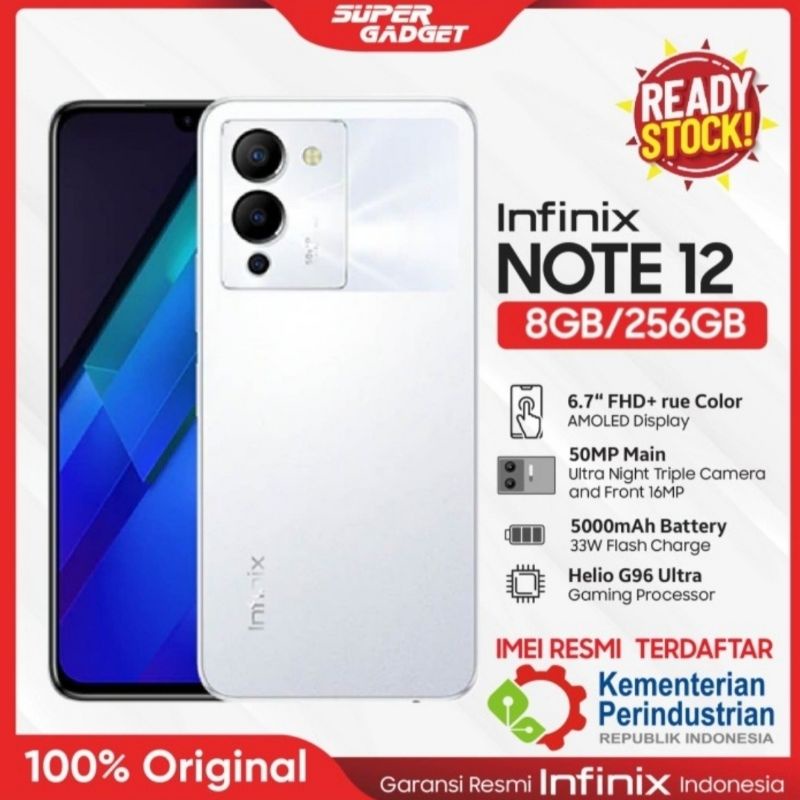 Jual Infinix Note 12 - 8/256GB - Garansi Resmi 1 Tahun Indonesia ...