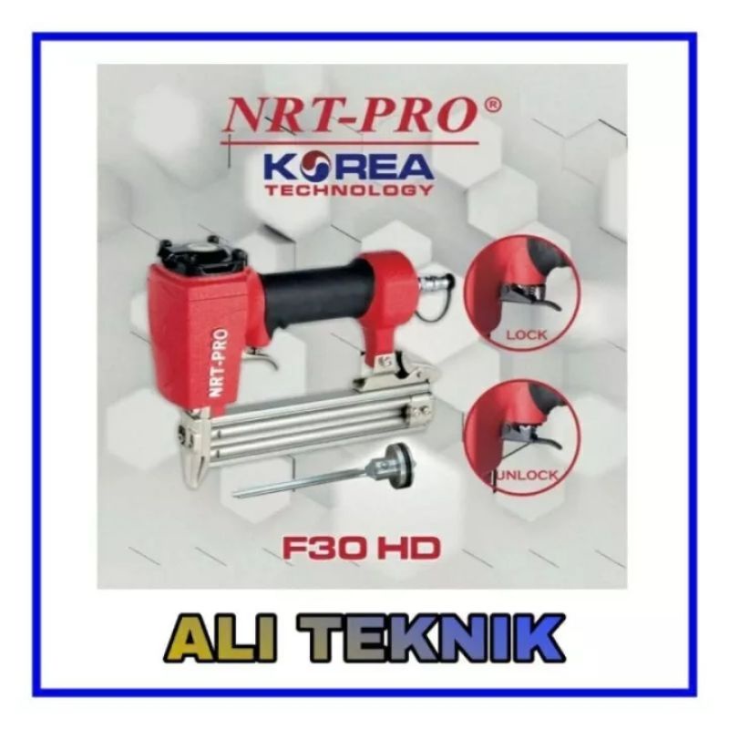 Jual MESIN PAKU TEMBAK /AIR NAILER F30 NRT-PRO STAPLES | Shopee Indonesia