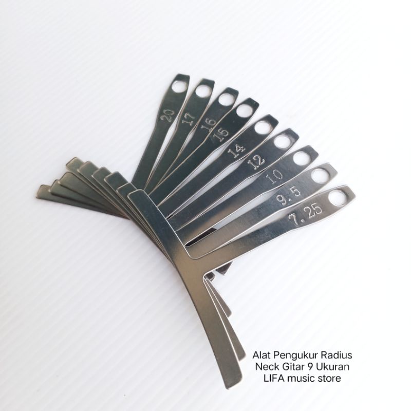 Jual Alat Pengukur Radius Neck Gitar 9 Ukuran | Shopee Indonesia