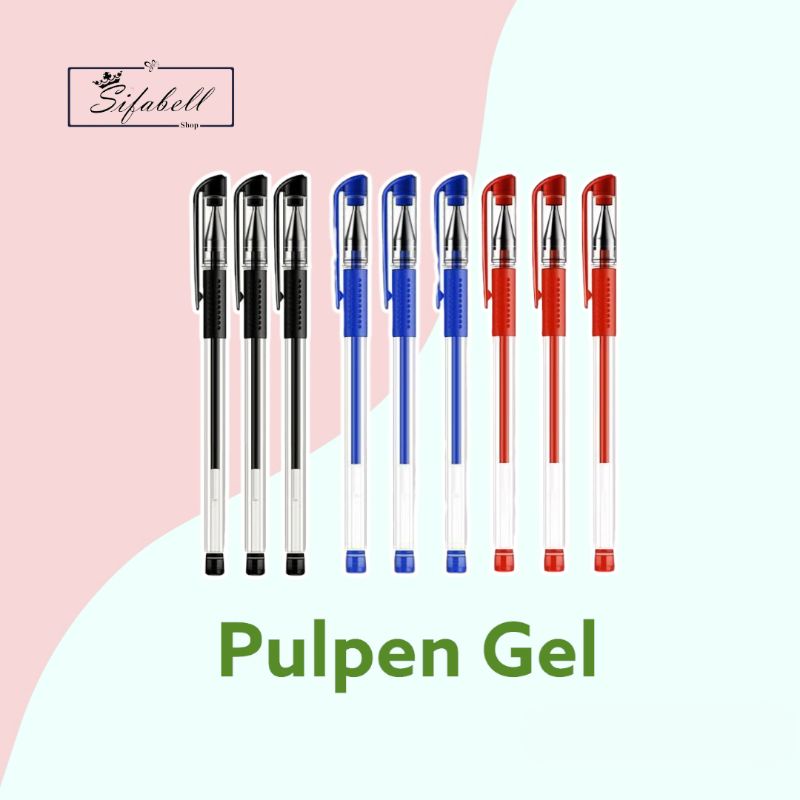 Jual Pulpen Gel Ink 0.5mm Bolpoint Pena Tinta Cair Warna Alat Tulis ...