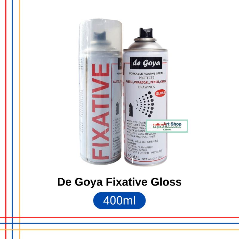 Jual Fixative De Goya Workable Sketsa Spray Gloss 400ml varnish ...