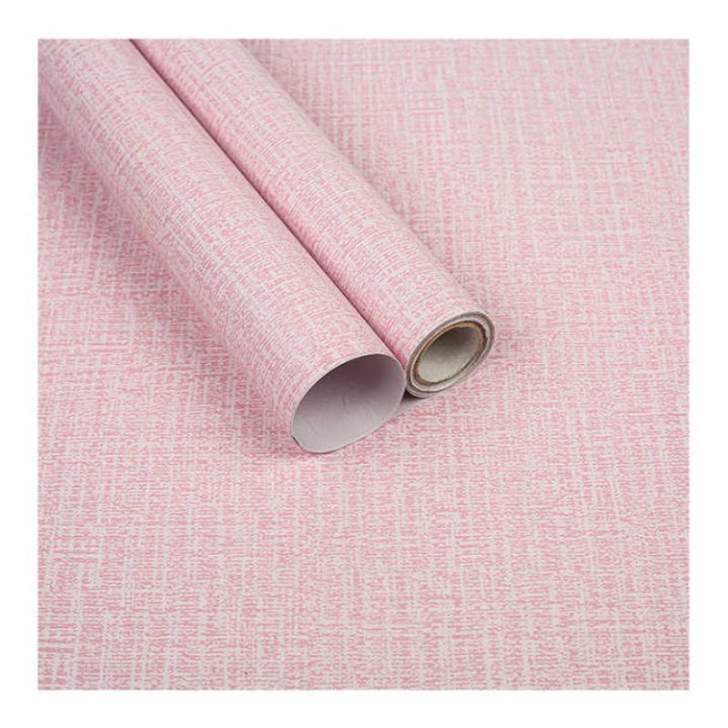 Jual Wallpaper Sticker Dinding Motif Polos Pink Serat Kain | Shopee ...