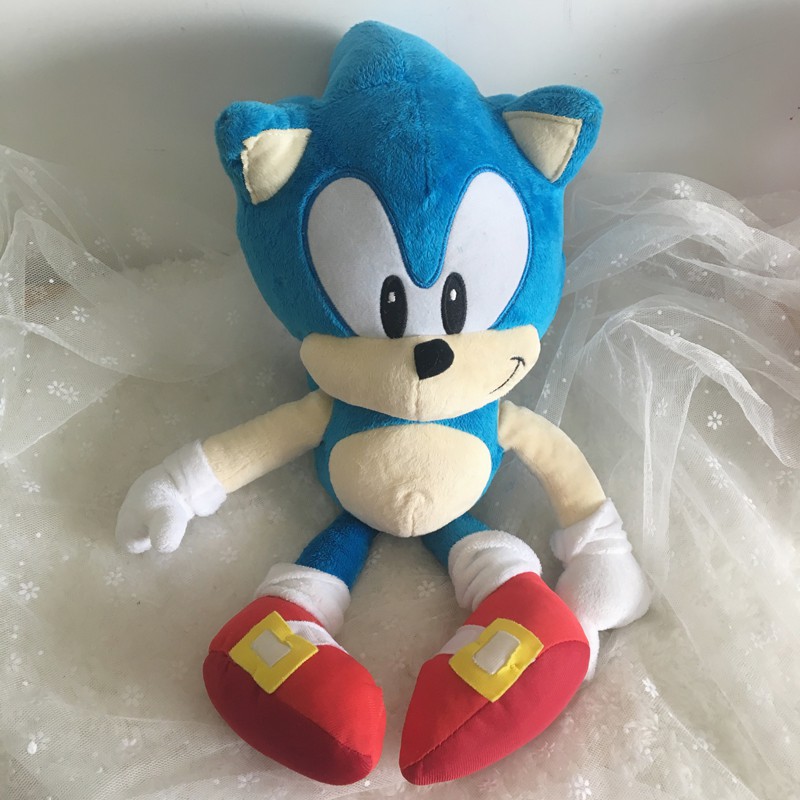 Jual mainan Anime Doll Plush Toys Sonic the Hedgehog 40cm Blue Sonic ...