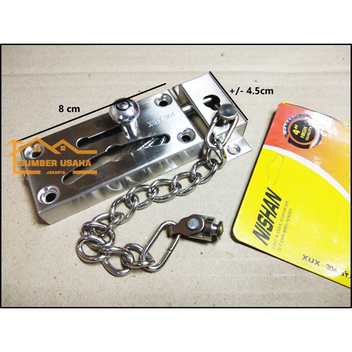 Jual SU Grendel Rantai Pintu Stainless Model Ferza Slot Selot Gembok ...