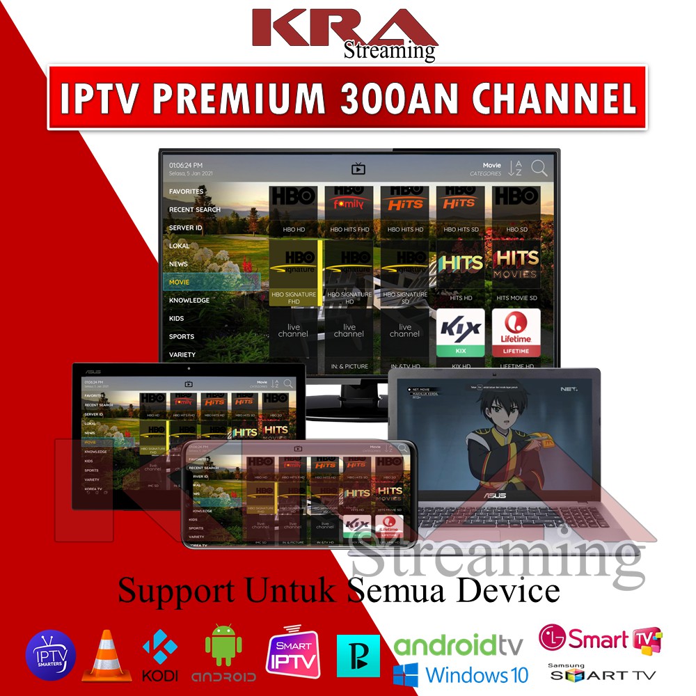 Jual IPTV Premium 300an Channel Lokal Dan Mancanegara | Shopee Indonesia