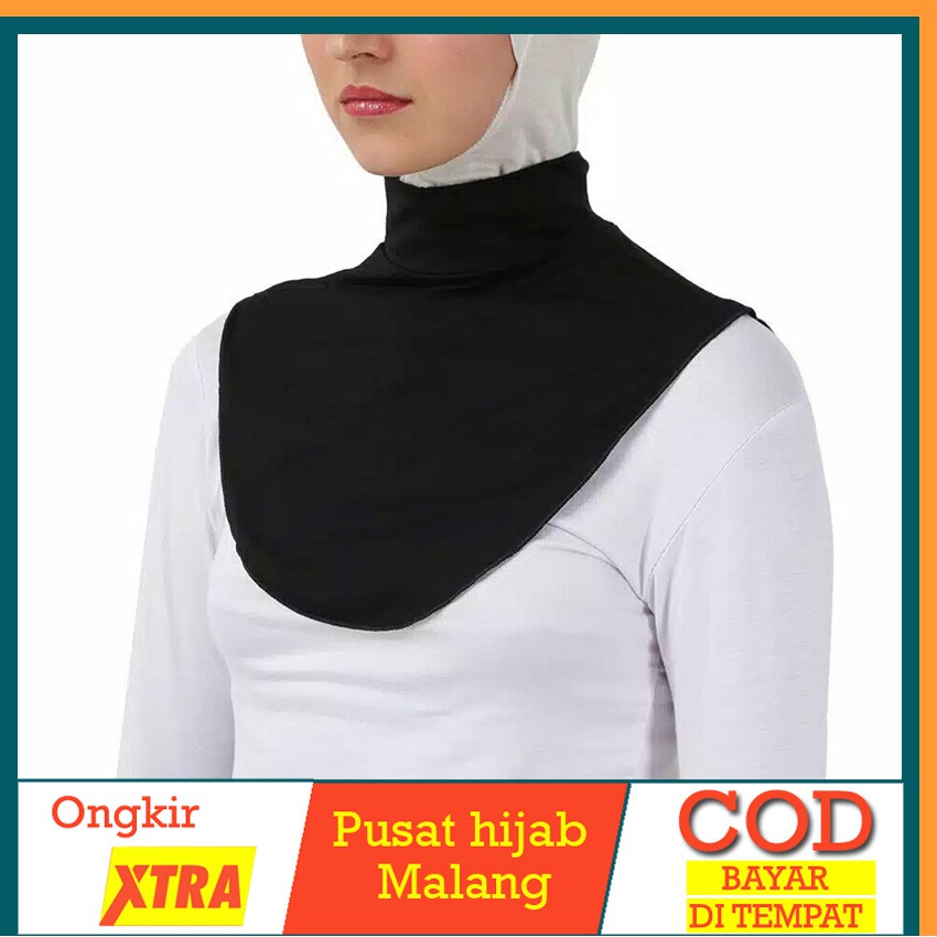 Jual Manset Leher Polos / Inner Leher / Penutup Leher Hijab | Shopee ...
