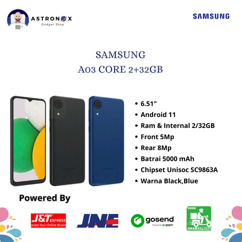 Jual Samsung Galaxy A03 Core 2+32GB batrai 5000 mAh Garansi Resmi SEIN ...