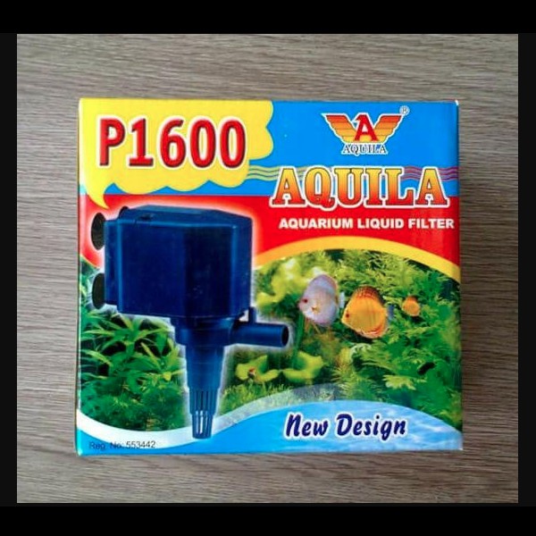 Jual Aquila P1600 Pompa Air Celup Filter Aquarium Akuarium Kolam P 1600 ...