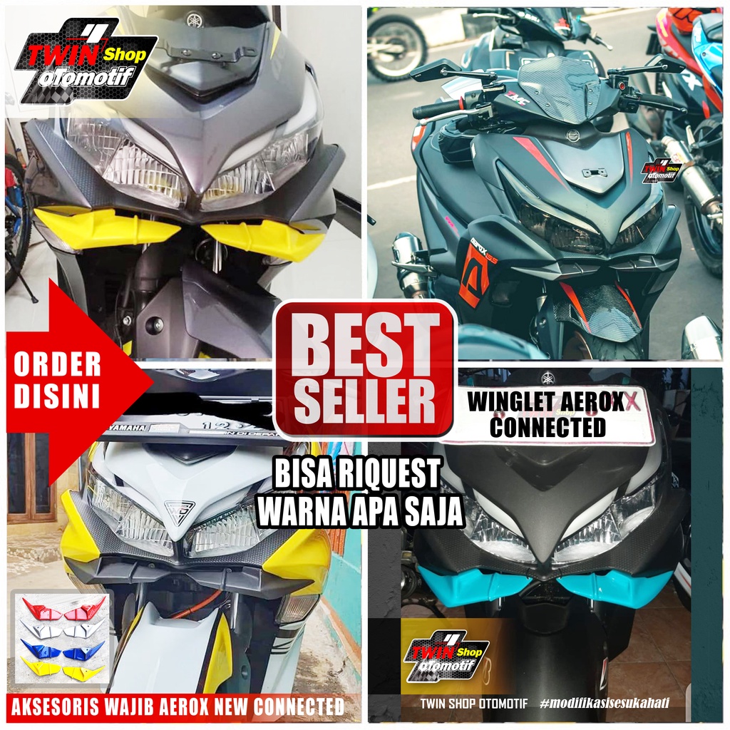 Jual Termuraah!! Winglet Aerox connected, winglet aerox new 2021 ...