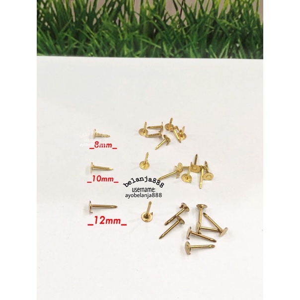 Jual Paku pin manset kuningan (pakunya saja)-100pcs | Shopee Indonesia
