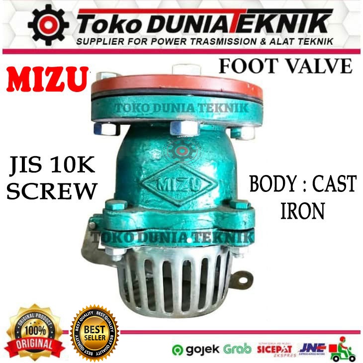 Jual MIZU 10 INCHI DN250 JIS10K FOOT VALVE FLANGE CAST-IRON | Shopee ...