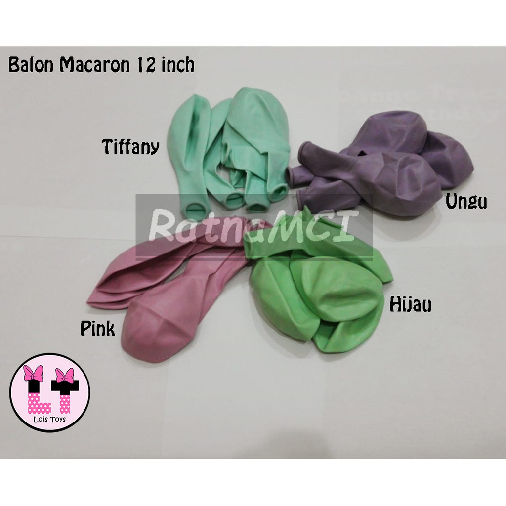 Jual Balon latex Macaron / Balon Pastel tebal 12 inch Satuan | Shopee ...