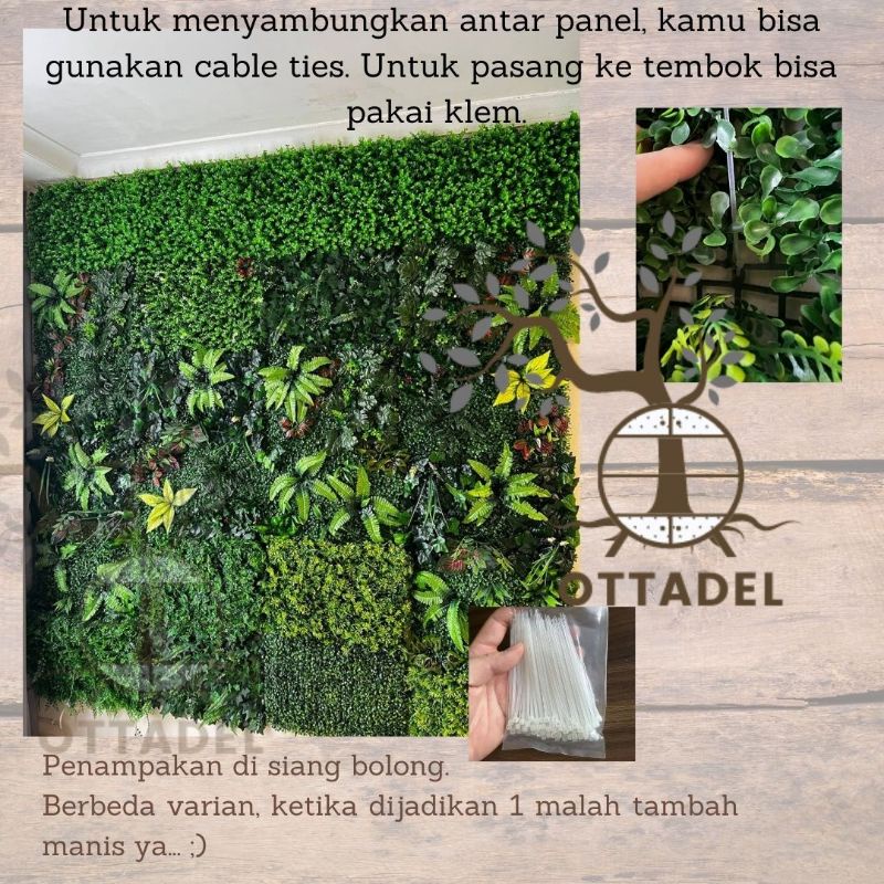 Jual Ottadel - Artificial Hanging Garden / Daun Rambat Dinding / Daun ...