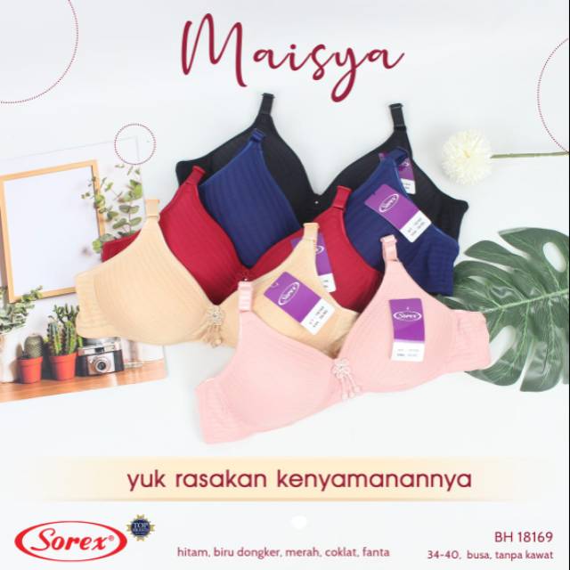 Jual Bra Sorex Cup Sedang Tanpa Kawat Bh 18169 Shopee Indonesia