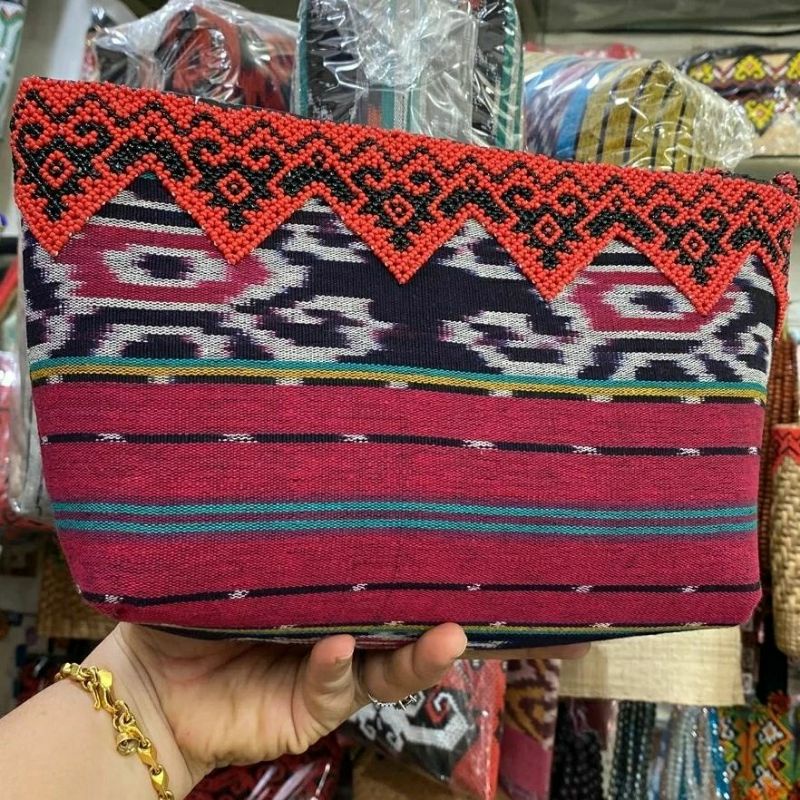 Jual clutch kain tenun, dompet, clutch, dompet tenun, dompet kain tenun ...