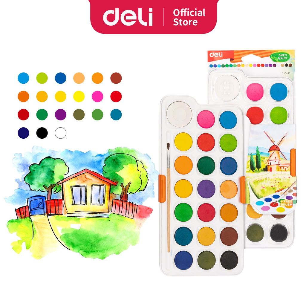 Jual Deli Watercolour Painting EC10-21 | Shopee Indonesia