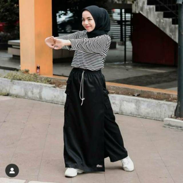 Jual Rickrieez Rok Celana Muslimah Bahan Katun Drill Premium - Rok ...