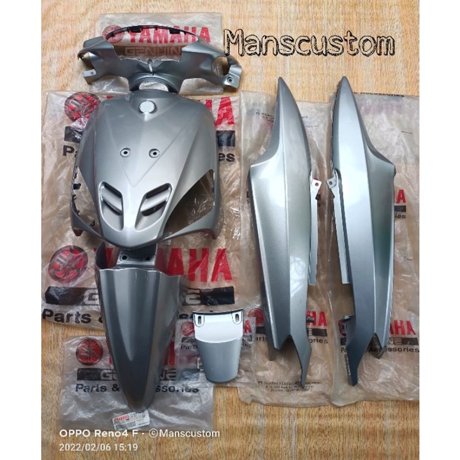 Jual COVER BODY SET MIO SPORTY MIO OLD MIO LAMA WARNA SILVER ORIGINAL ...