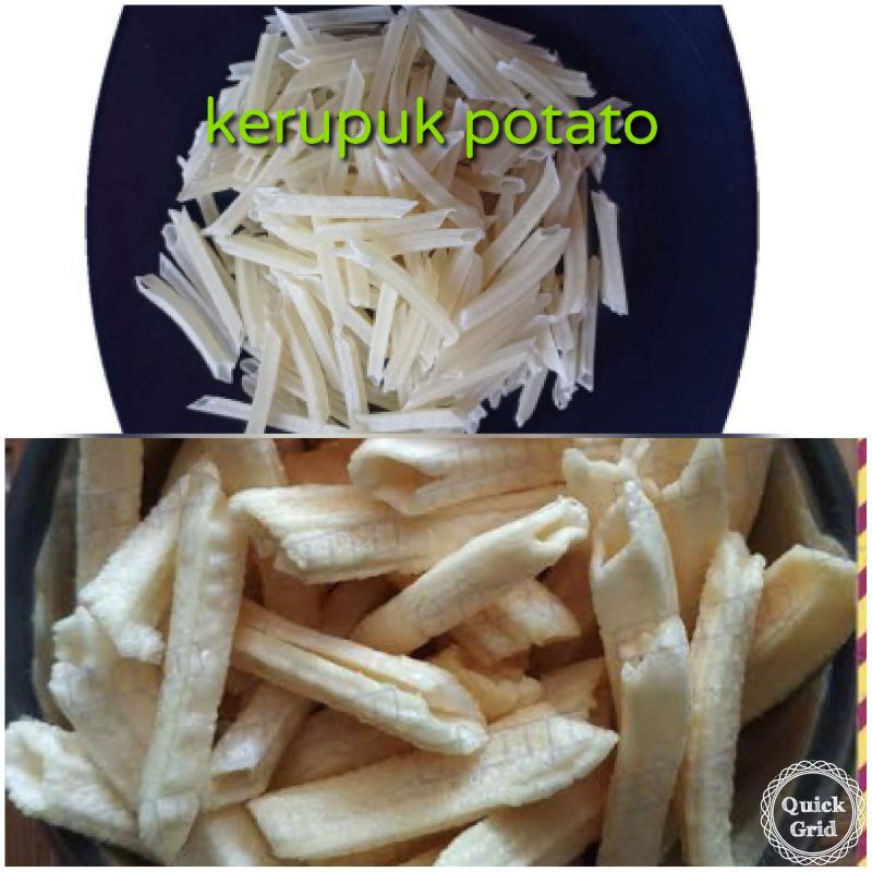 Jual KERUPUK MENTAH POTATO 1 KG | Shopee Indonesia