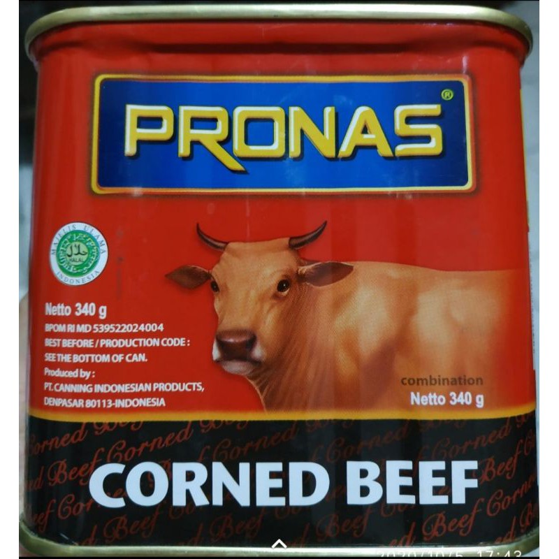 Jual Pronas Corned Beef / Kornet Daging Sapi 340 Gram | Shopee Indonesia