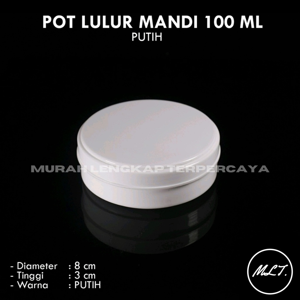 Jual POT LULUR 100 GR PUTIH /POT SCRUB LULUR 100ML 100GR PUTIH DOVE ...