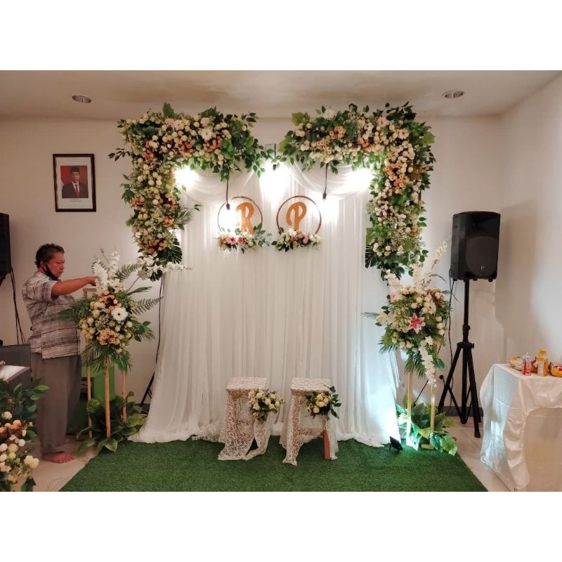Jual backdrop pemberkatan nikah 2 meter | Shopee Indonesia