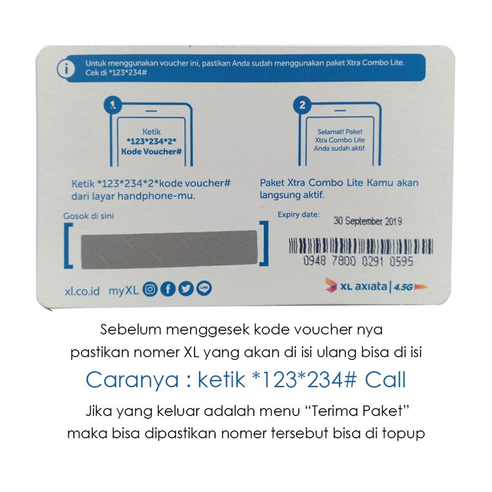 Jual VOUCHER XL COMBO LITE 31GB VO VC VOCER XTRA 31 GB 37GB 12 + 12+ HYBRID | Shopee Indonesia