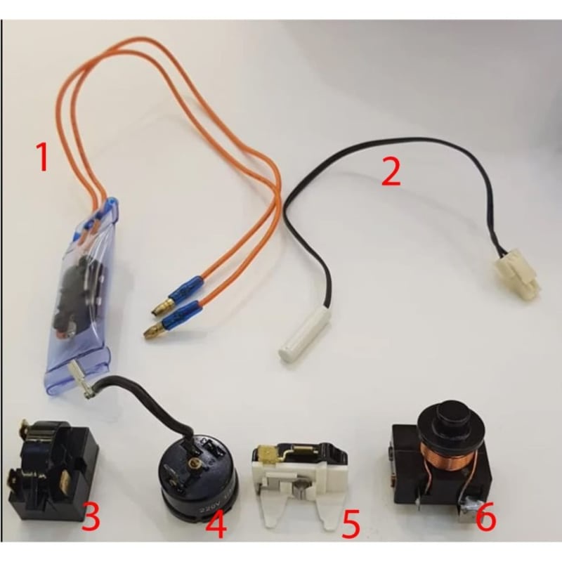 Jual OVERLOAD RELAY COIL TERMIS FUSE ORANGE RELAY 3 PIN 2 PIN KULKAS ...
