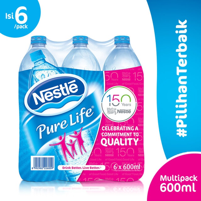 Jual Nestle Pure Life 6X600ml Btl - Farmers Market | Shopee Indonesia