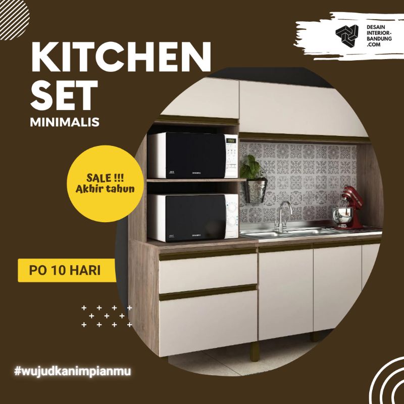 Jual kitchen set kitchen set minimalis lemari dapur kitchen set lemari ...