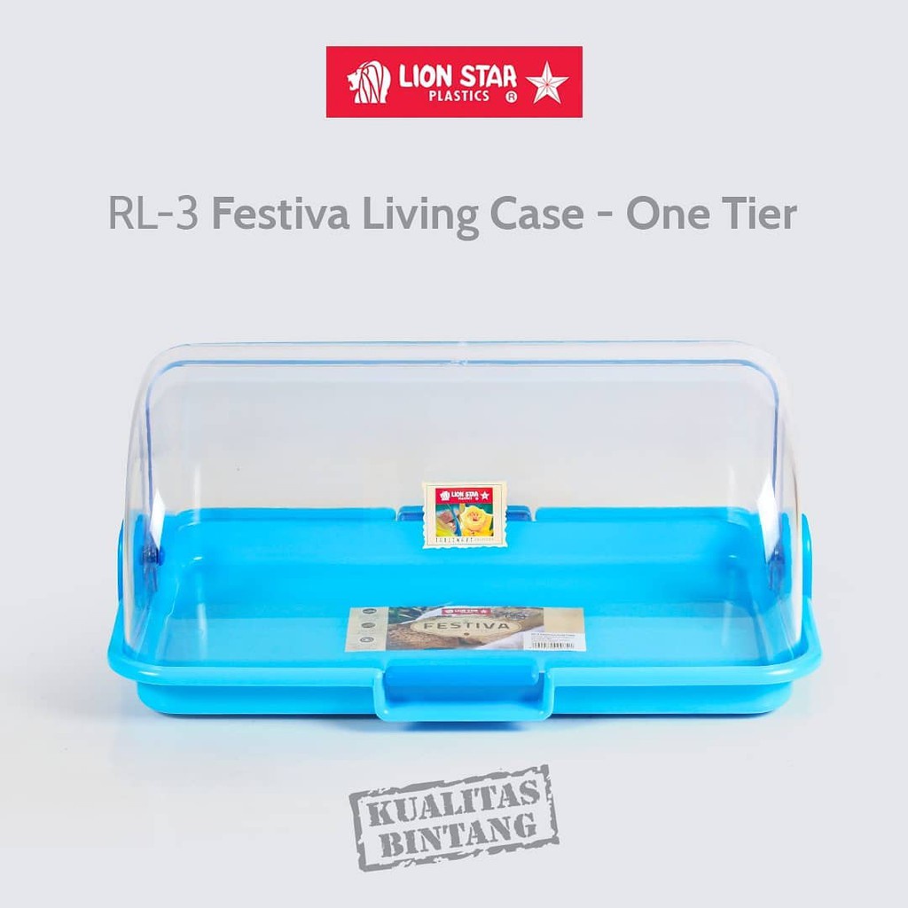 Jual RL-3 Festiva Living Case - One Tier Tempat Roti Lion Star/tempat ...