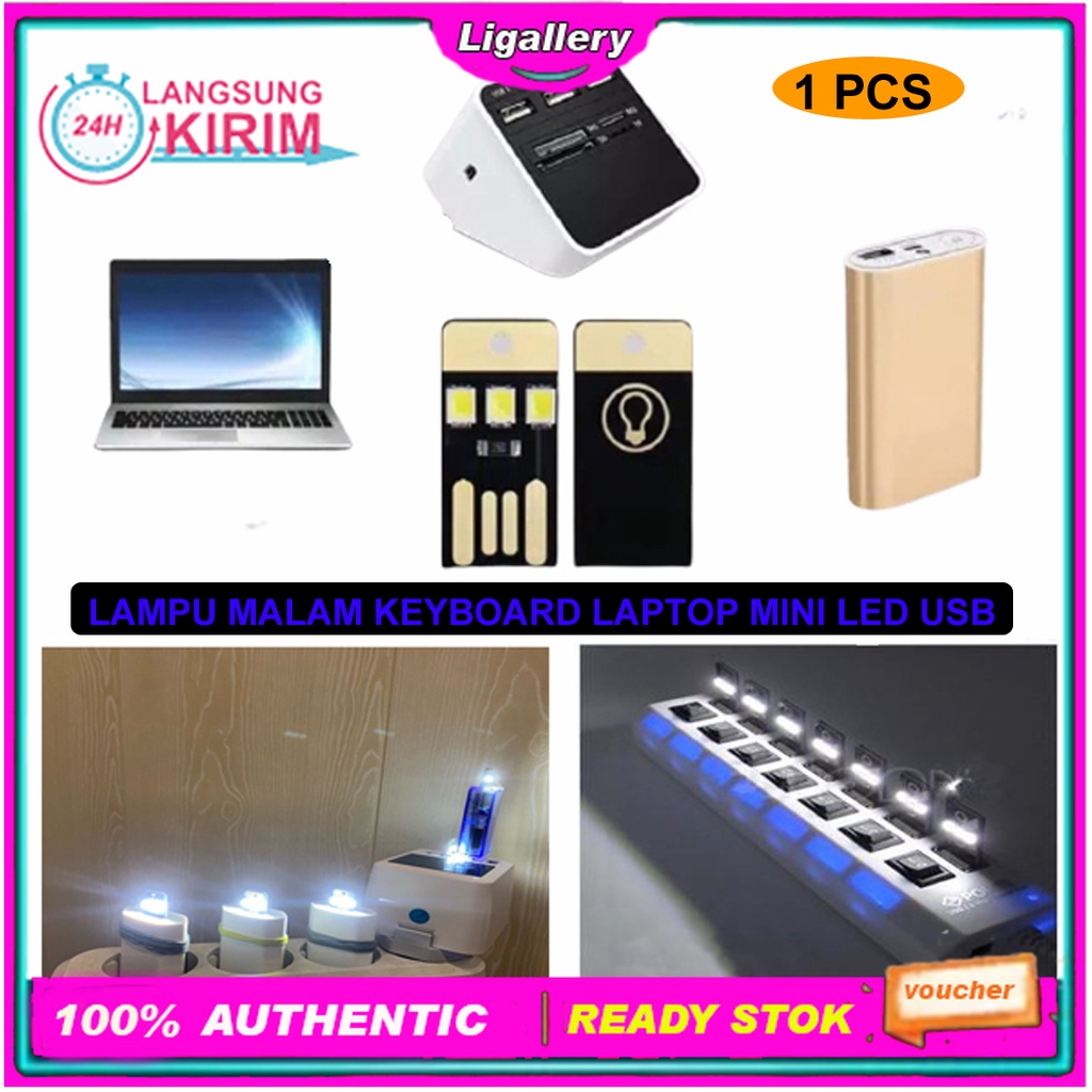 Jual [BISA COD] Mini LED USB Lampu Malam Keyboard Laptop Senter ...